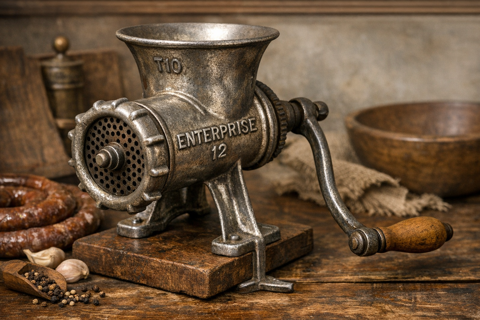 Antique Meat Grinder Value: Maker, Mechanism and Condition | Appraisily